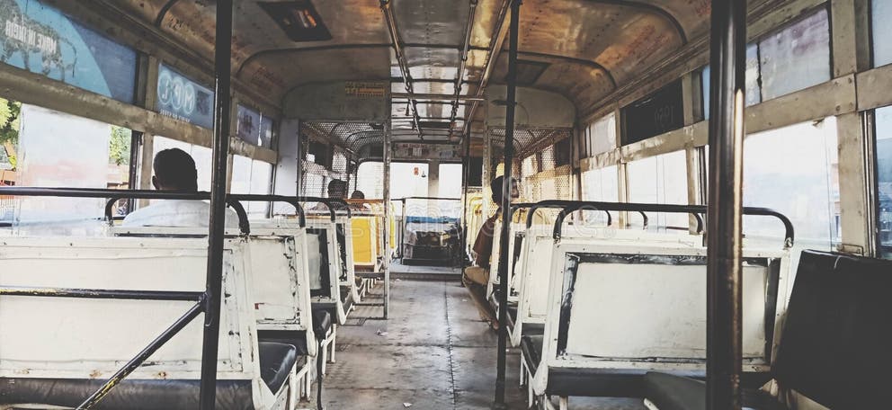 Bustop Empty Inside Working Hard To Drive Stock Photo - Image of hard ...