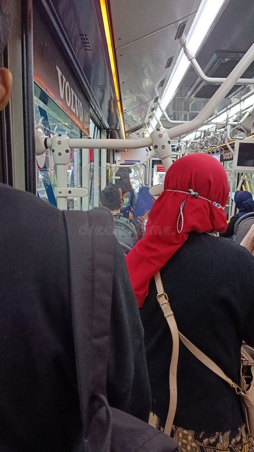 Busway in indonesia editorial image. Image of jakarta - 264423960