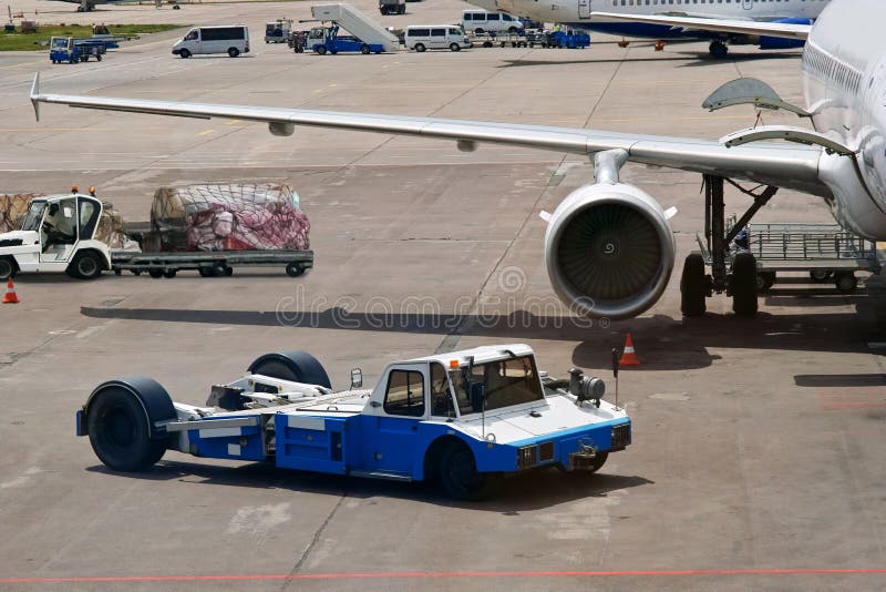 Busy Airport, Airplanes in Runway Queue Stock Photo - Image of runway ...