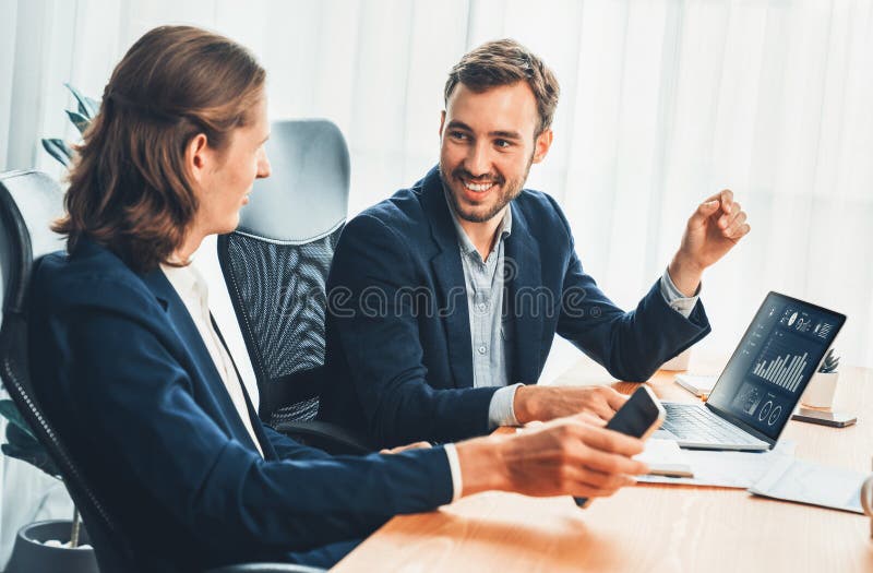 Busy Analyst Team in Office Analyzing Financial Data Analysis. Entity ...
