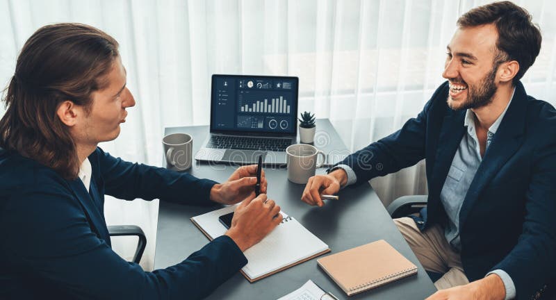 Busy Analyst Team in Office Analyzing Financial Data Analysis. Entity ...