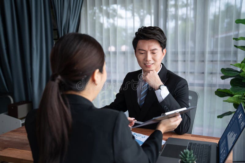 Busy Analyst Team in Office Discuss Data Analysis and Marketing ...