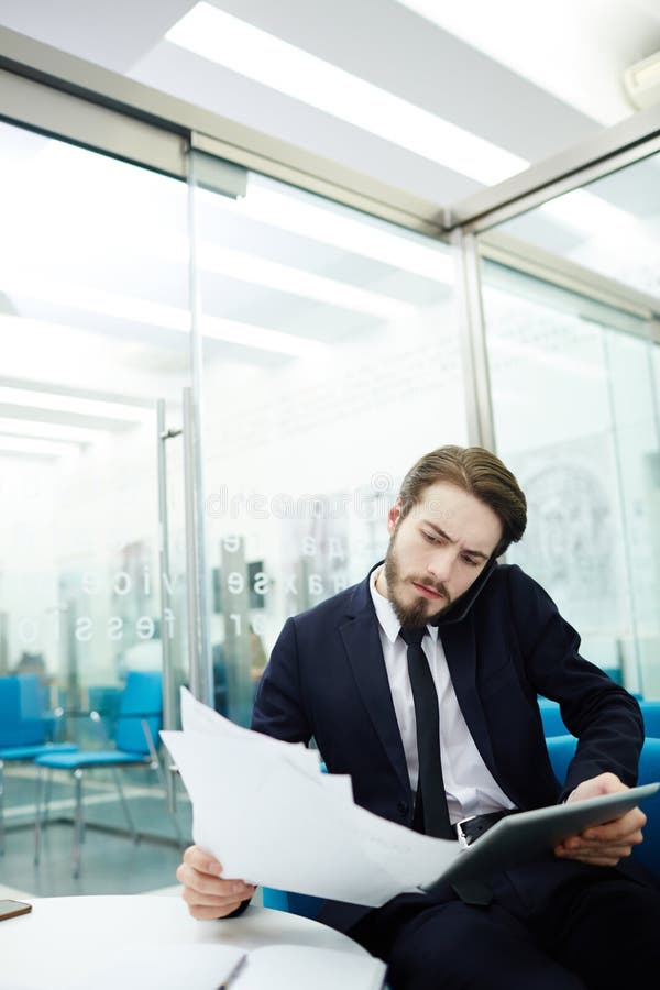 Busy banker stock photo. Image of trader, confident, employer - 94971072