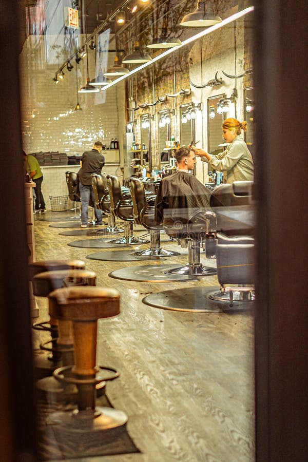 Busy Barbershop Window Stock Photos - Free & Royalty-Free Stock Photos ...