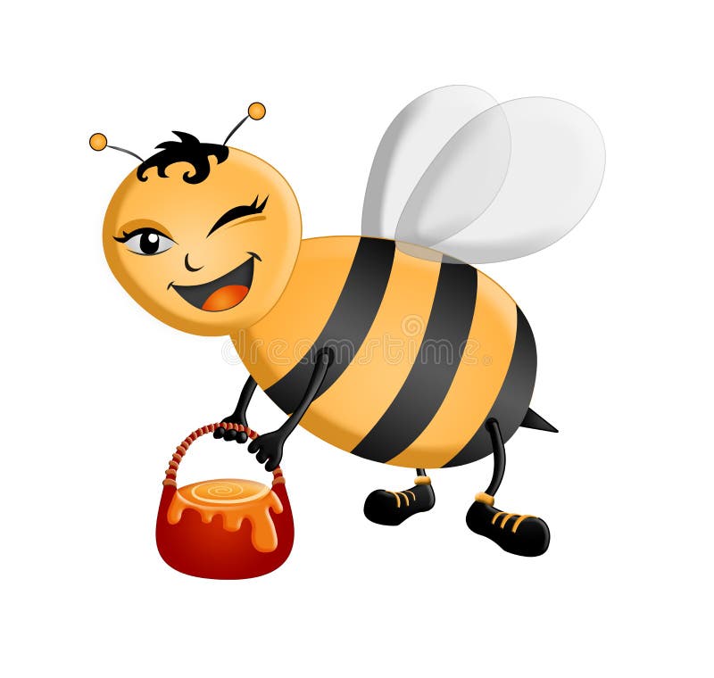 Busy Bee stock illustration. Illustration of drawing - 33240361