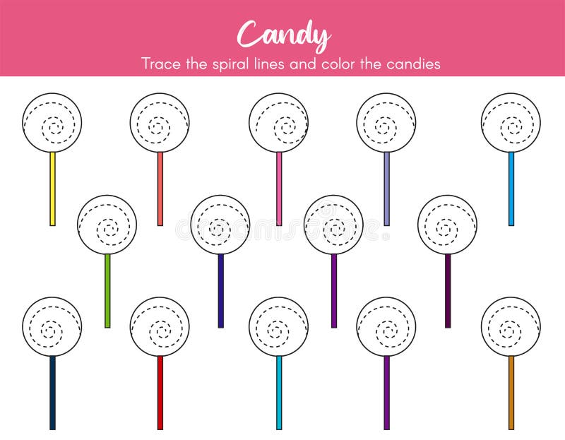 Line Tracing Worksheet for Kids, Practicing Fine Motor Skills, Standing ...