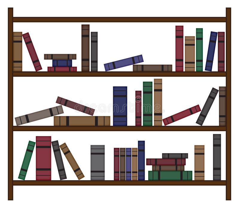 Busy Bookshelf Books Stock Illustrations – 14 Busy Bookshelf Books ...