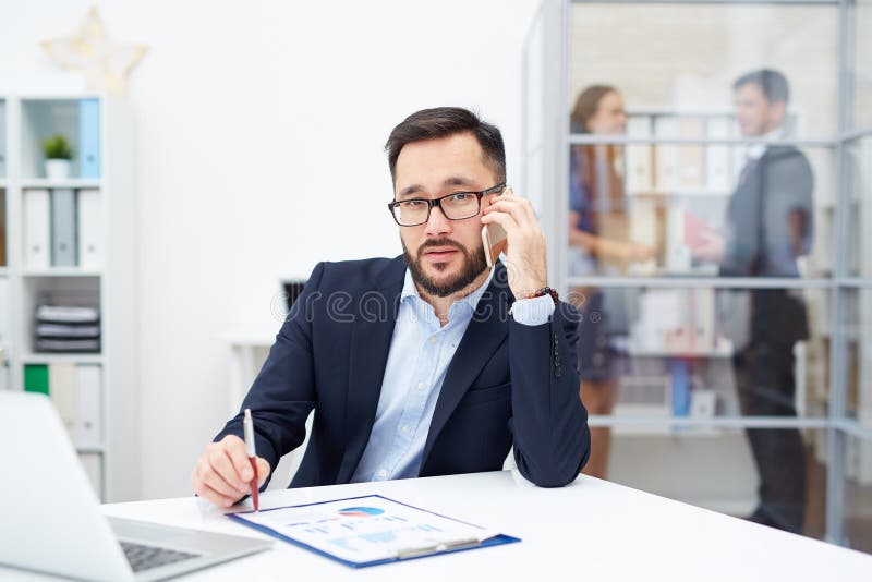 Busy boss stock photo. Image of businessman, communication - 63097026