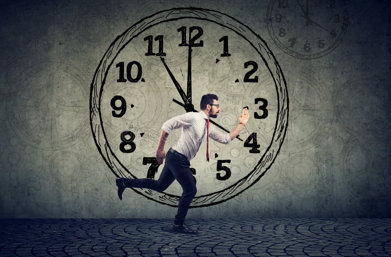 Running_time stock vector. Illustration of cartoon, hour - 1169166