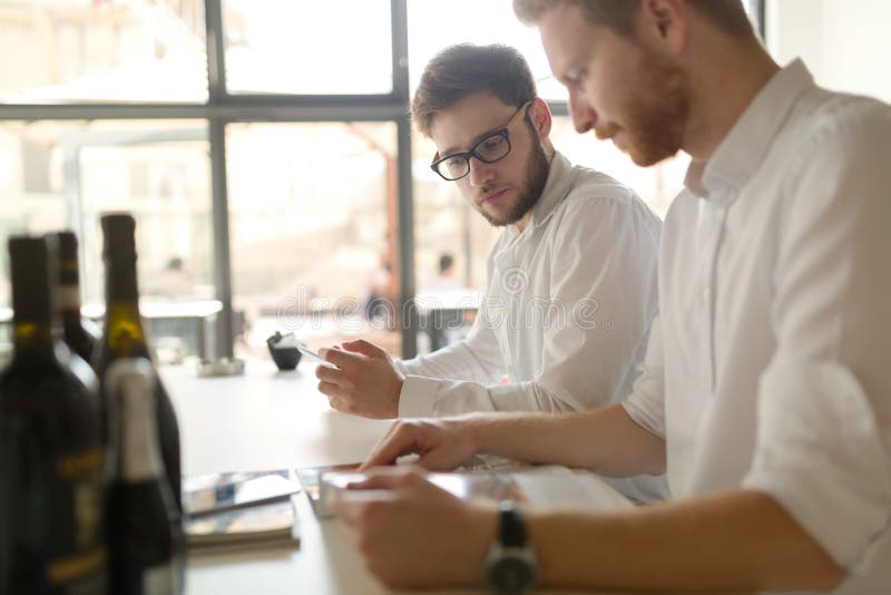 Busy Business People Working on Break Stock Image - Image of lifestyle ...