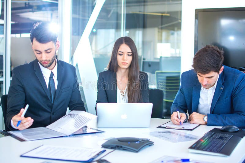 Busy Business People Working in the Office Stock Photo - Image of ...