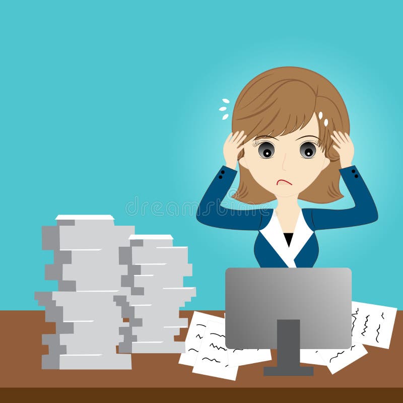Too Much Work Cartoon Stock Illustrations – 192 Too Much Work Cartoon ...
