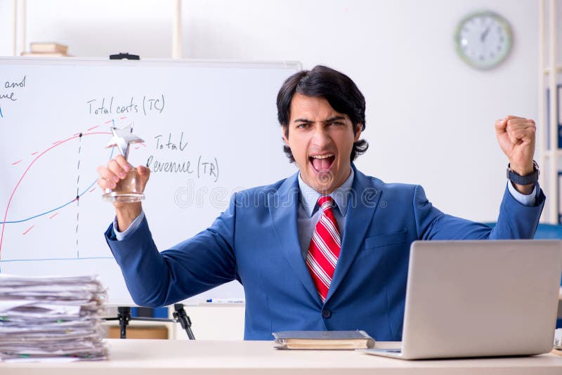 The Busy Businessman Explaining Business Charts Stock Image - Image of ...