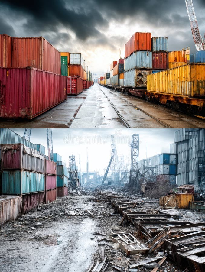 Contrast of Thriving Trade and Cargo Collapse on a Single Railway Line ...