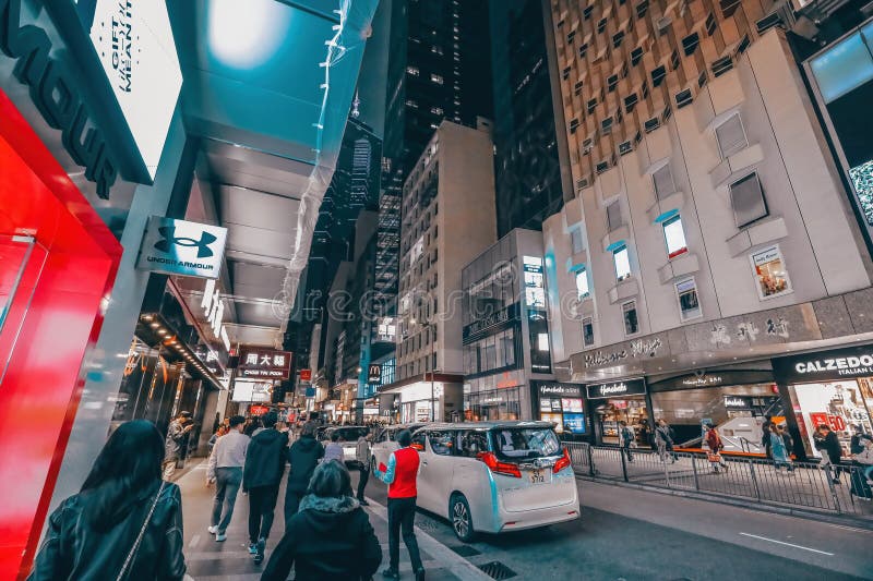 The Busy City Street at Night with Modern Architecture Dec 27 2023 ...