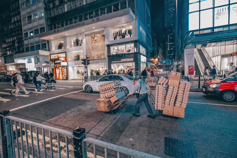 The Busy City Street at Night with Modern Architecture Dec 27 2023 ...