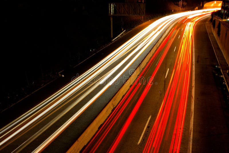 Busy commuter freeway stock image. Image of fast, city - 3405077