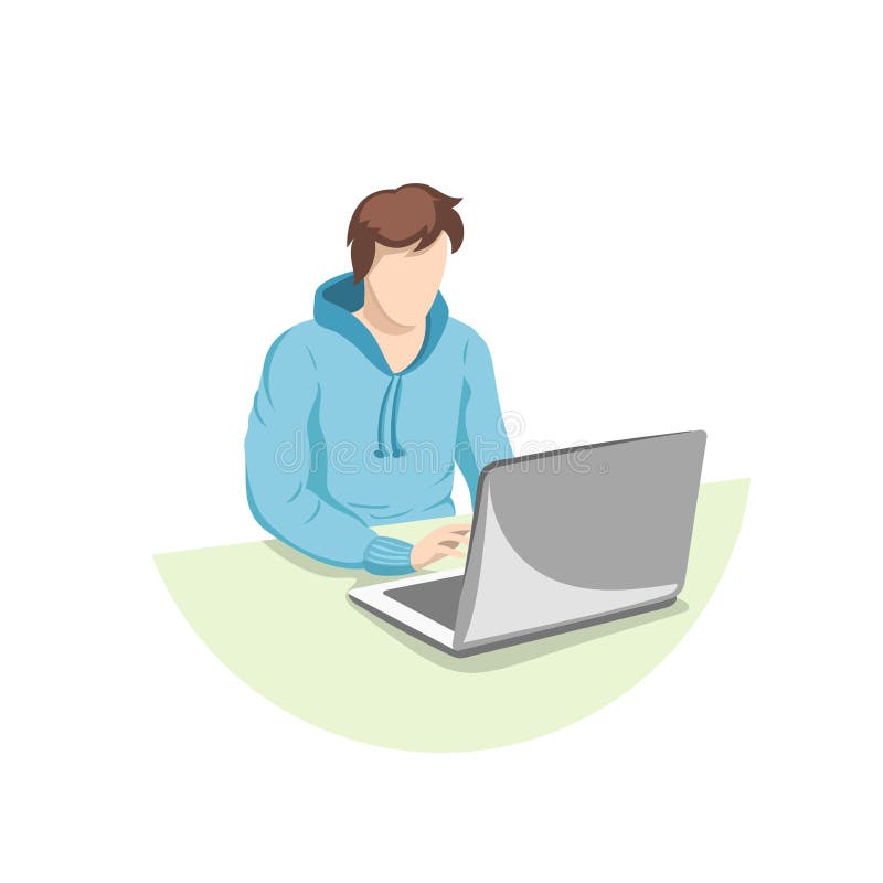 Computer Programmer stock illustration. Illustration of funny - 55404