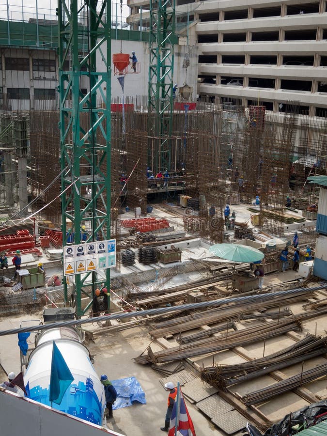 Busy construction site stock photo. Image of builder - 20934260