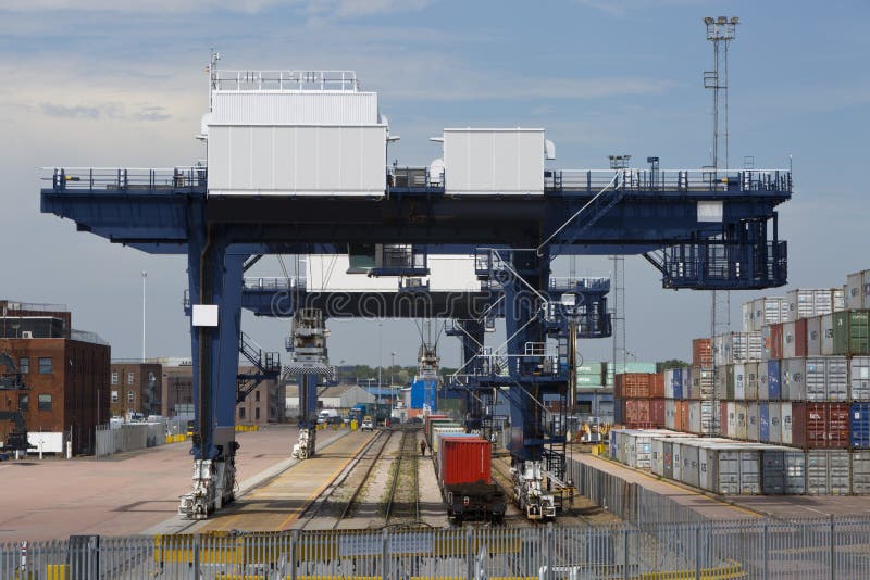 Container terminal editorial photography. Image of container - 86326842