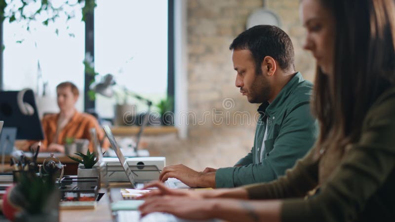Diverse Group Business People Working Together at Modern Company Office ...