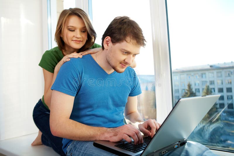 Busy couple stock image. Image of sill, amor, affectionate - 17889613