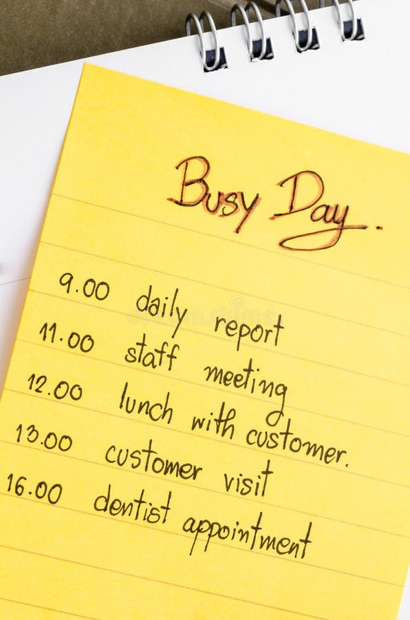 Busy day plan. stock photo. Image of holidays, months - 66541794