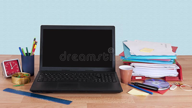 Busy desk stock photo. Image of administration, paperwork - 25803404