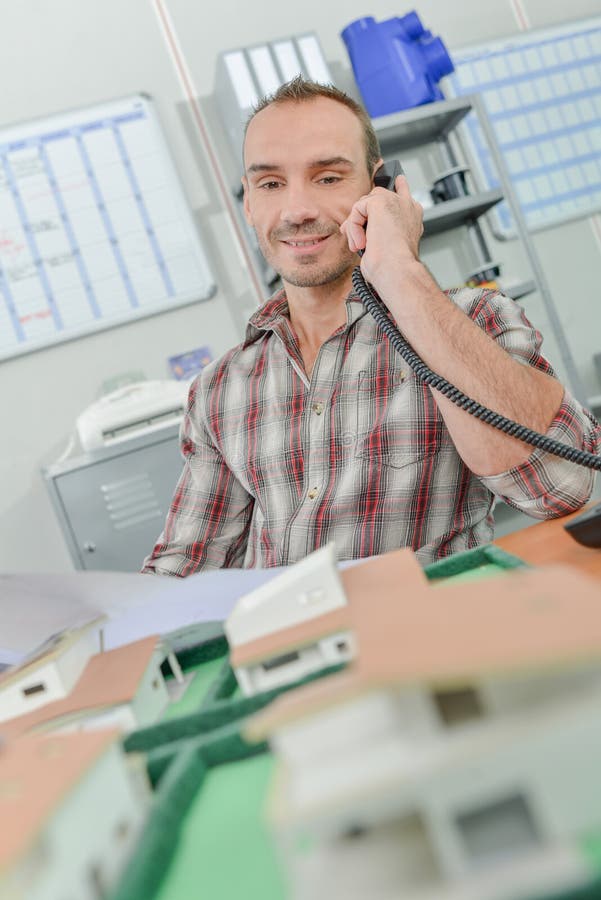 Busy employee on phone stock image. Image of diary, call - 74871073