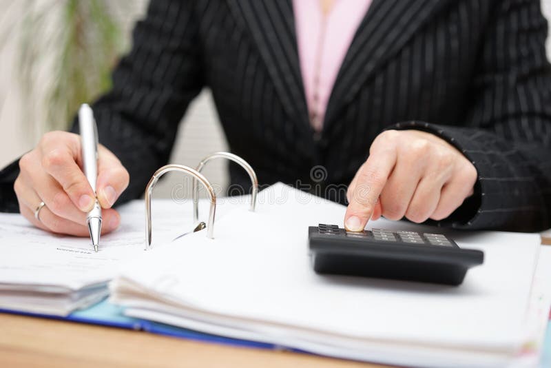 Accountant Working on Numbers Stock Photo - Image of executive ...