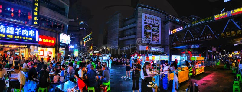Guiyang Night Market at Night Editorial Photo - Image of lights, nighti ...