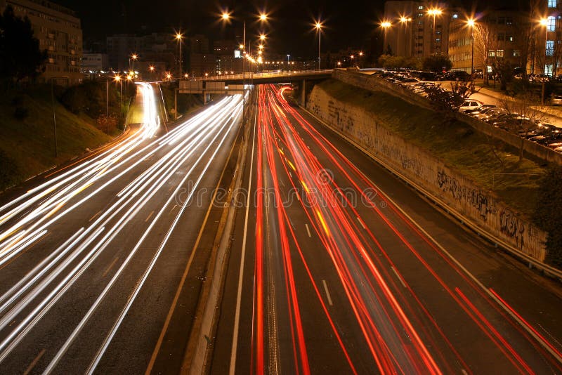 Busy highway stock image. Image of onramp, lane, overpass - 1946139