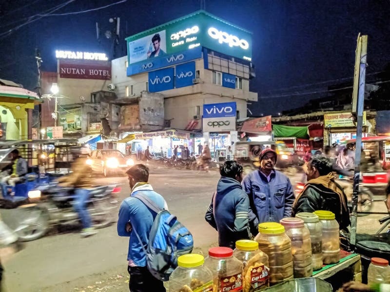 Busy Indian Market Awesome Image India Editorial Photography - Image of ...