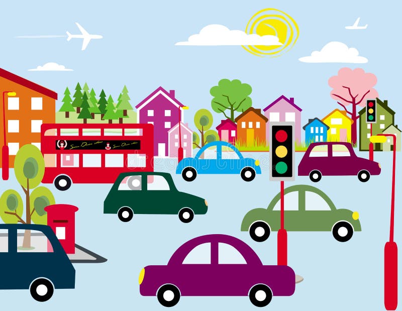 Busy life style stock vector. Illustration of plant, colorful - 14728025