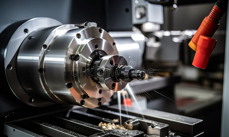 A Busy Machine Transforming Metal into Artistic Creations Stock ...