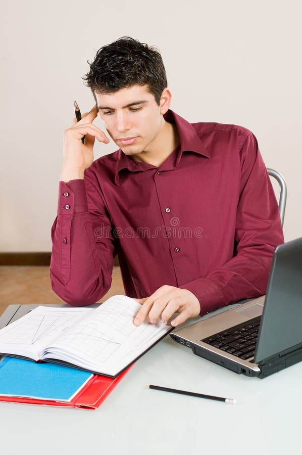 Busy man stock image. Image of adult, notebook, executive - 8507505