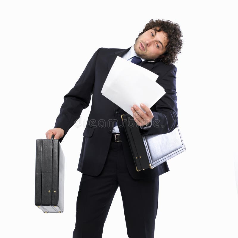 Busy man stock image. Image of call, communication, hand - 9087485