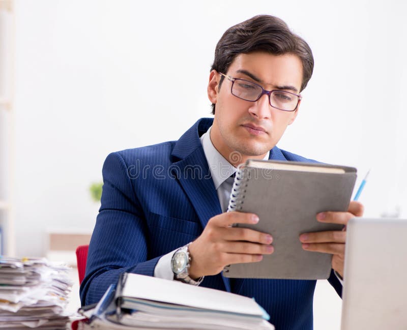 Busy Man Complaining about His Workload Stock Photo - Image of missing ...