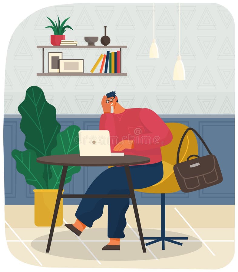 Busy Man, Manager at Workplace is Typing on Keyboard, Doing Office Work ...