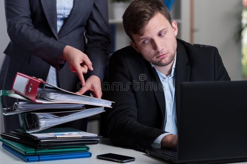 Busy man stock photo. Image of notes, employer, handsome - 47305384