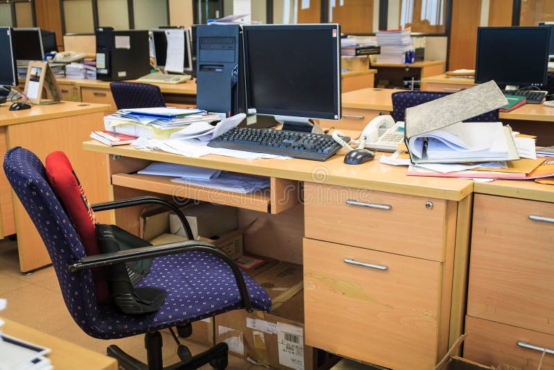 Busy messy office stock photo. Image of environment, file - 39665732