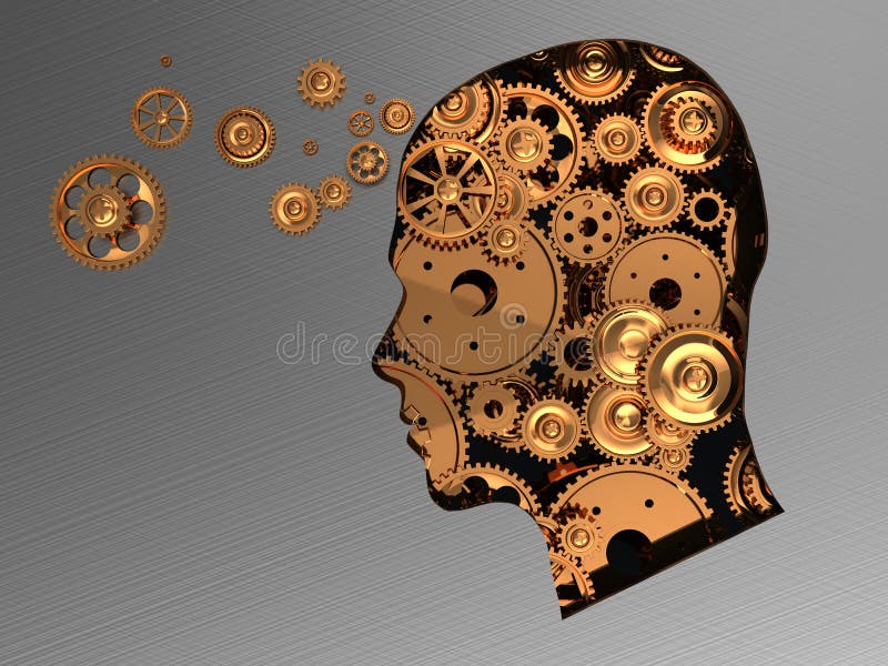 Busy mind stock illustration. Illustration of golden - 27133503