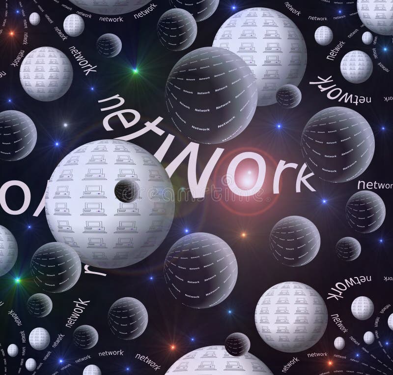 Busy network stock illustration. Illustration of graphic - 3736152