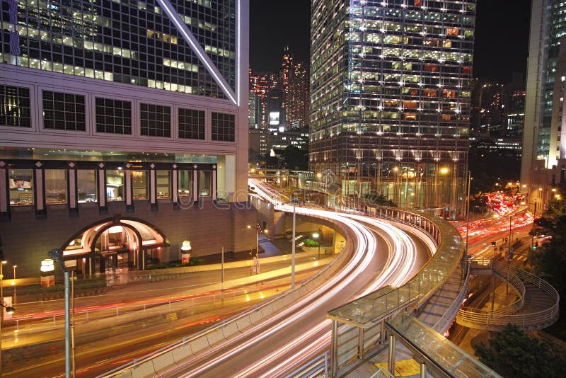 Busy night traffic stock photo. Image of dusk, fast, building - 19643384