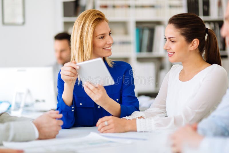 Busy office life stock photo. Image of corporate, businessman - 98297946