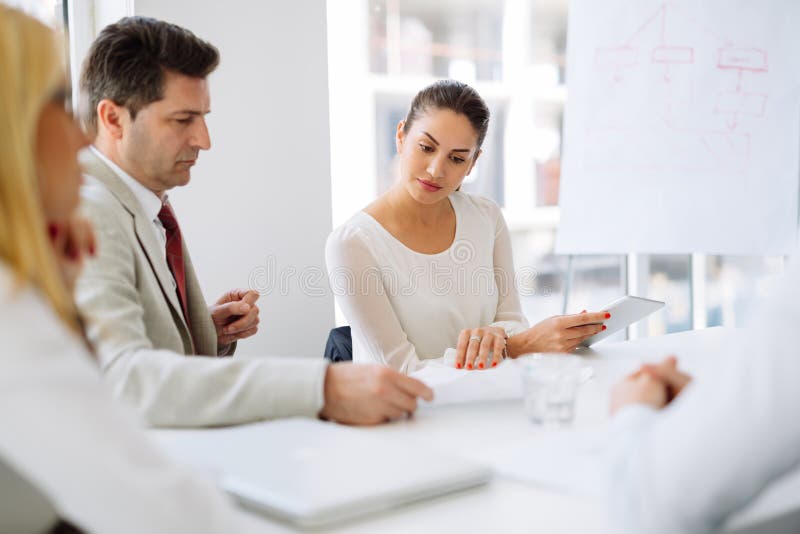 Busy office life stock photo. Image of colleague, board - 119256526