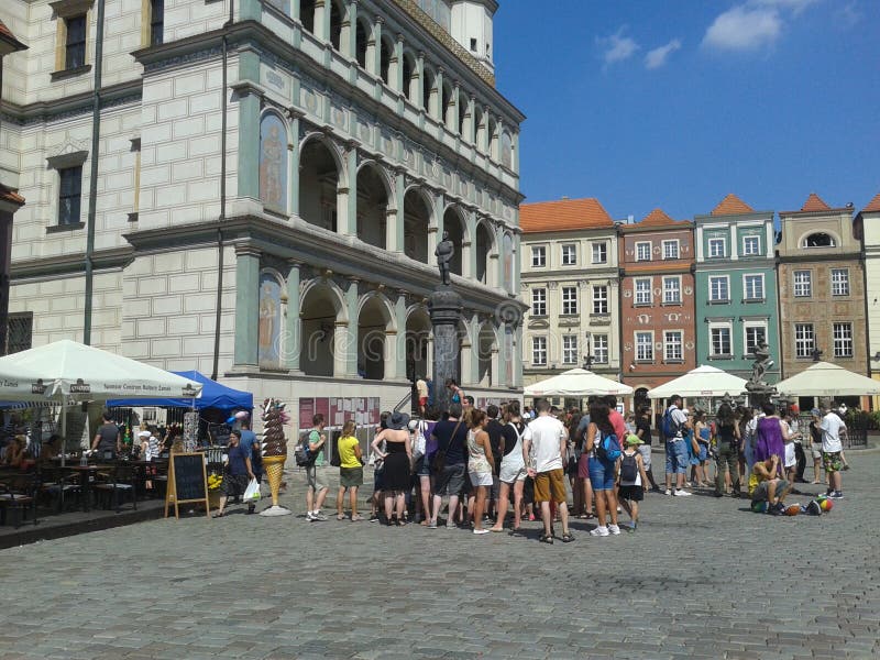 Busy old square editorial stock image. Image of buildings - 43330324