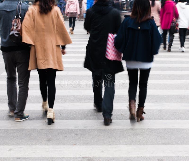 Busy people stock image. Image of crosswalk, busy, hour - 26542141