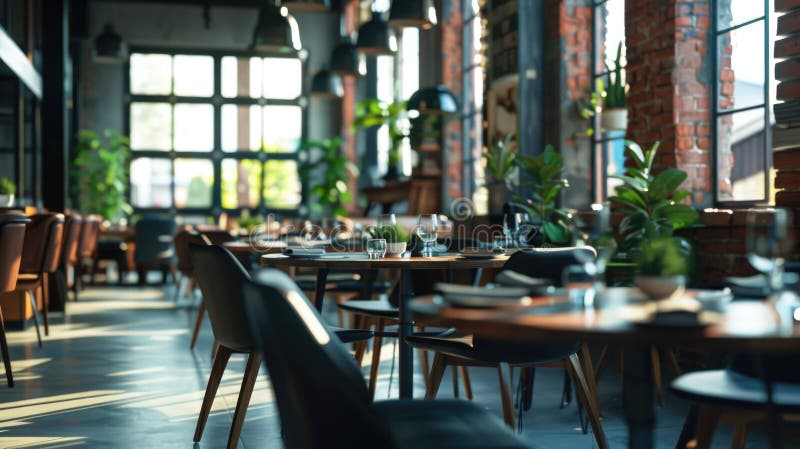 A Busy Restaurant with Multiple Tables and Chairs, Suitable for ...