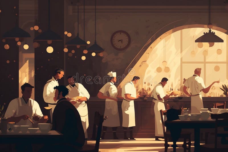 Customers Dining Stock Illustrations – 208 Customers Dining Stock ...